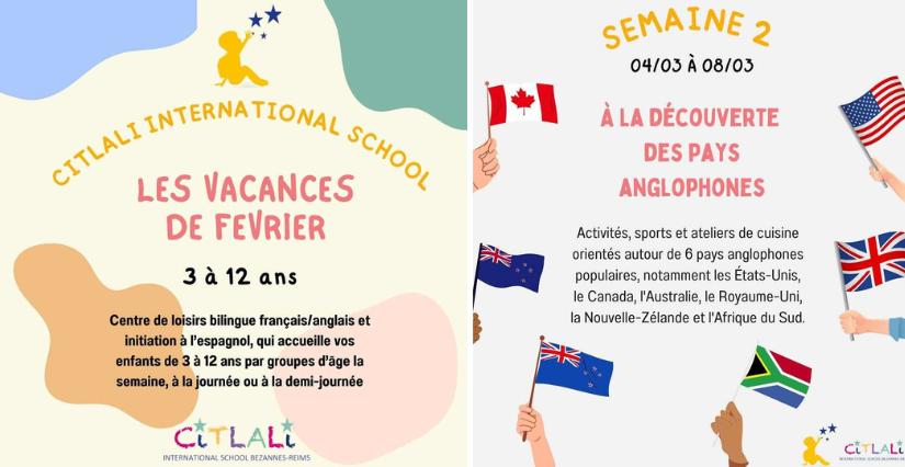 Centre de loisirs bilingue des vacances à la CITLALI International School de Bezannes | Kidiklik